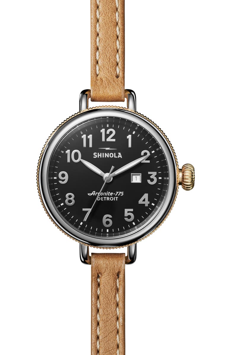 Shinola Birdy Leather Strap Watch, 38mm | Nordstrom