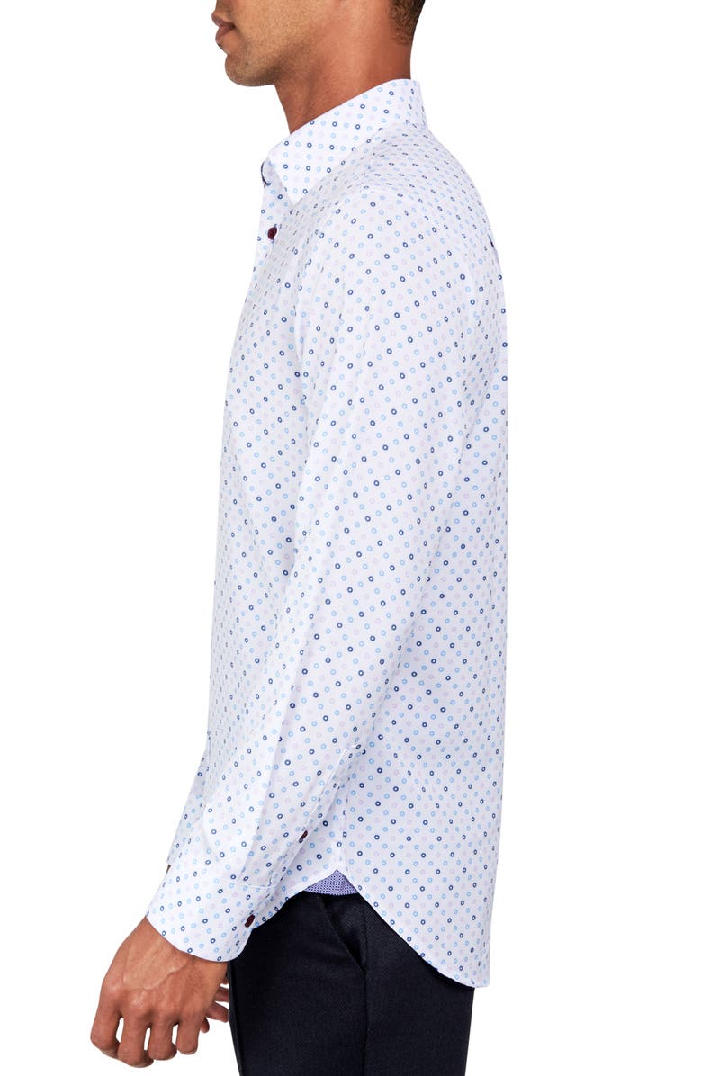 W.R.K Regular Fit Floral Dot Performance Dress Shirt | Nordstromrack