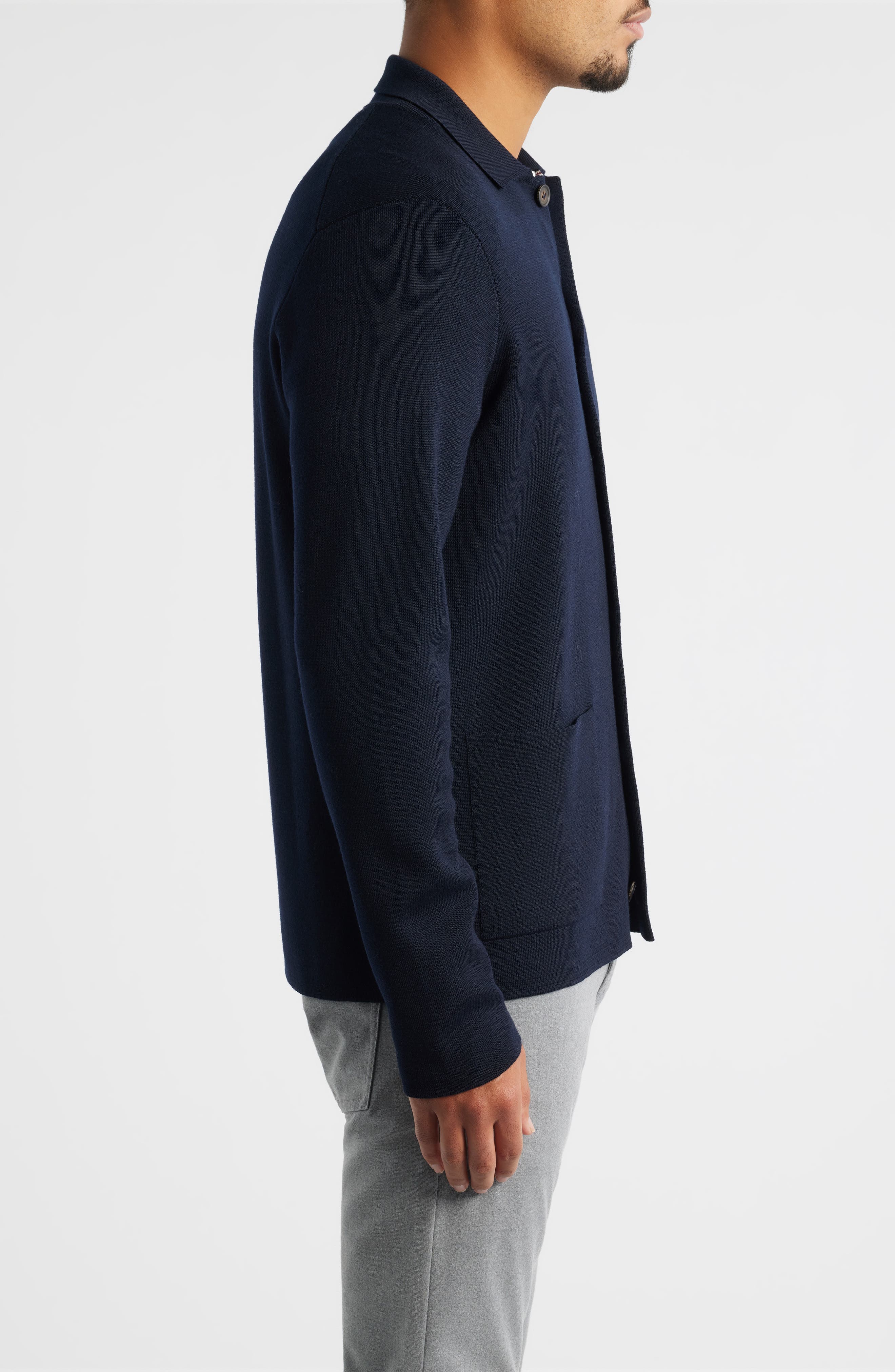 Jack Victor Milano Stitch Merino Wool Cardigan | Nordstrom