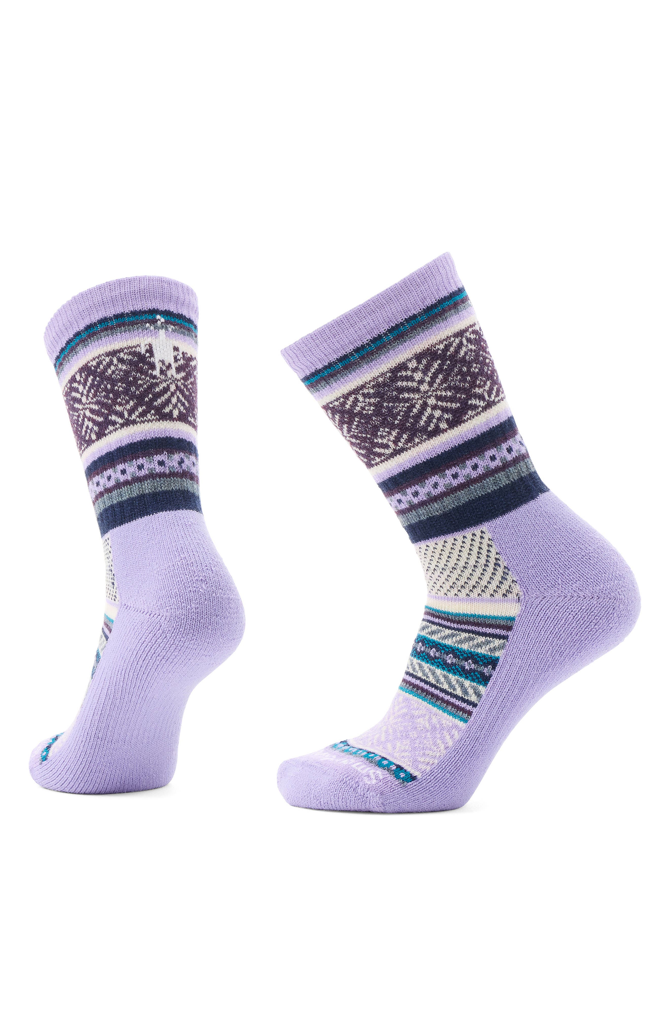 Smartwool Everyday Fair Isle Sweater Wool Blend Crew Socks | Nordstromrack