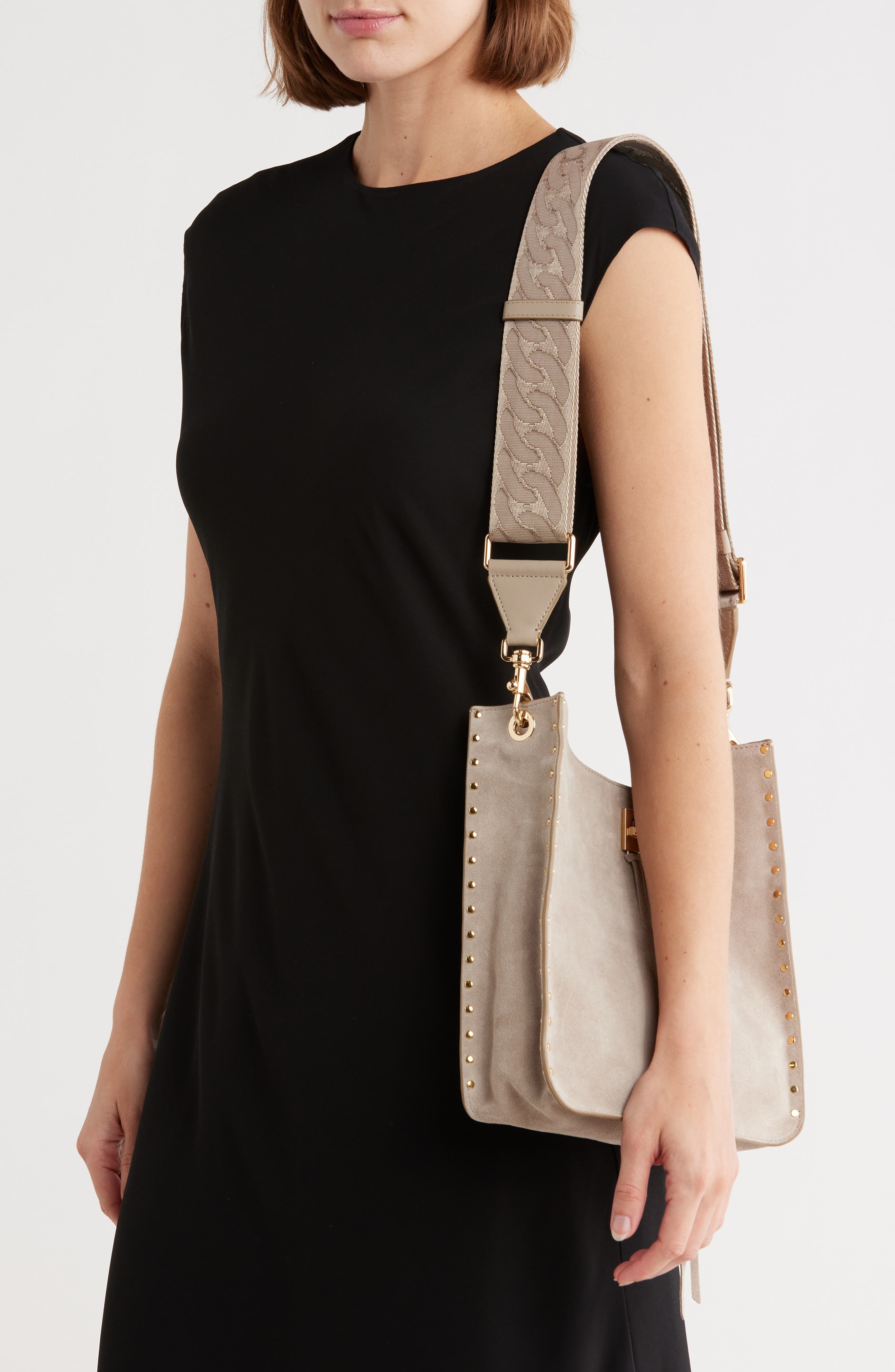 Rebecca Minkoff Darren Medium Suede Feed Crossbody Bag | Nordstromrack