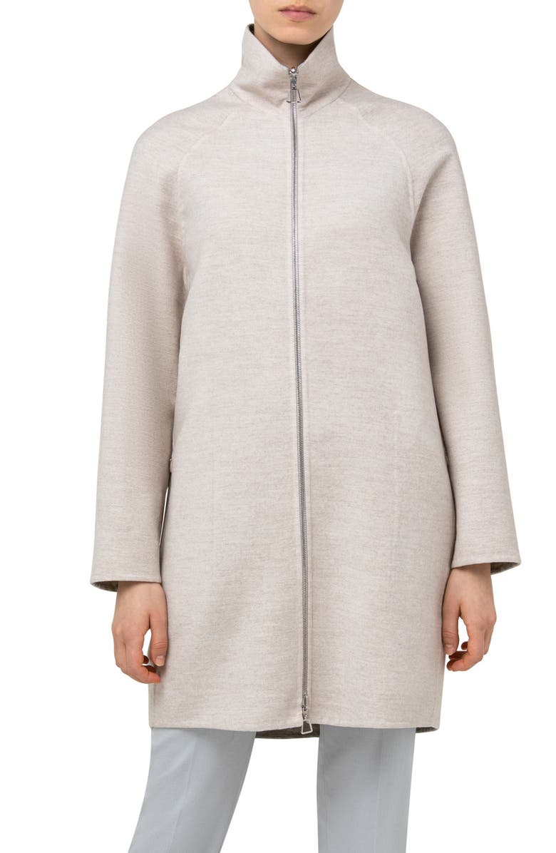 Akris Genoveva Reversible Bicolor Double Face Wool Coat | Nordstrom