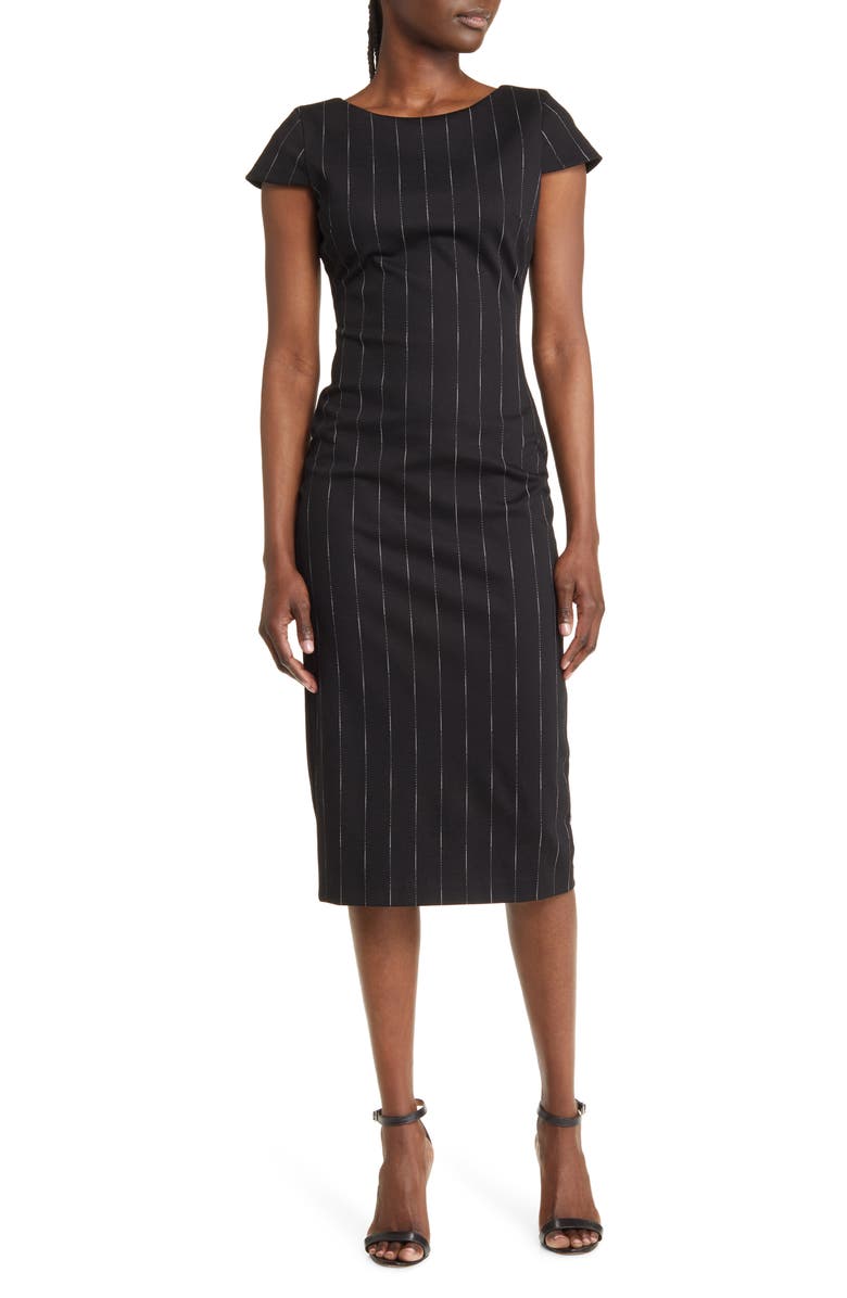 Dress the Population Marcella Pinstripe Sheath Dress | Nordstromrack
