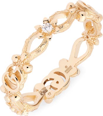 Gucci gold flower ring store