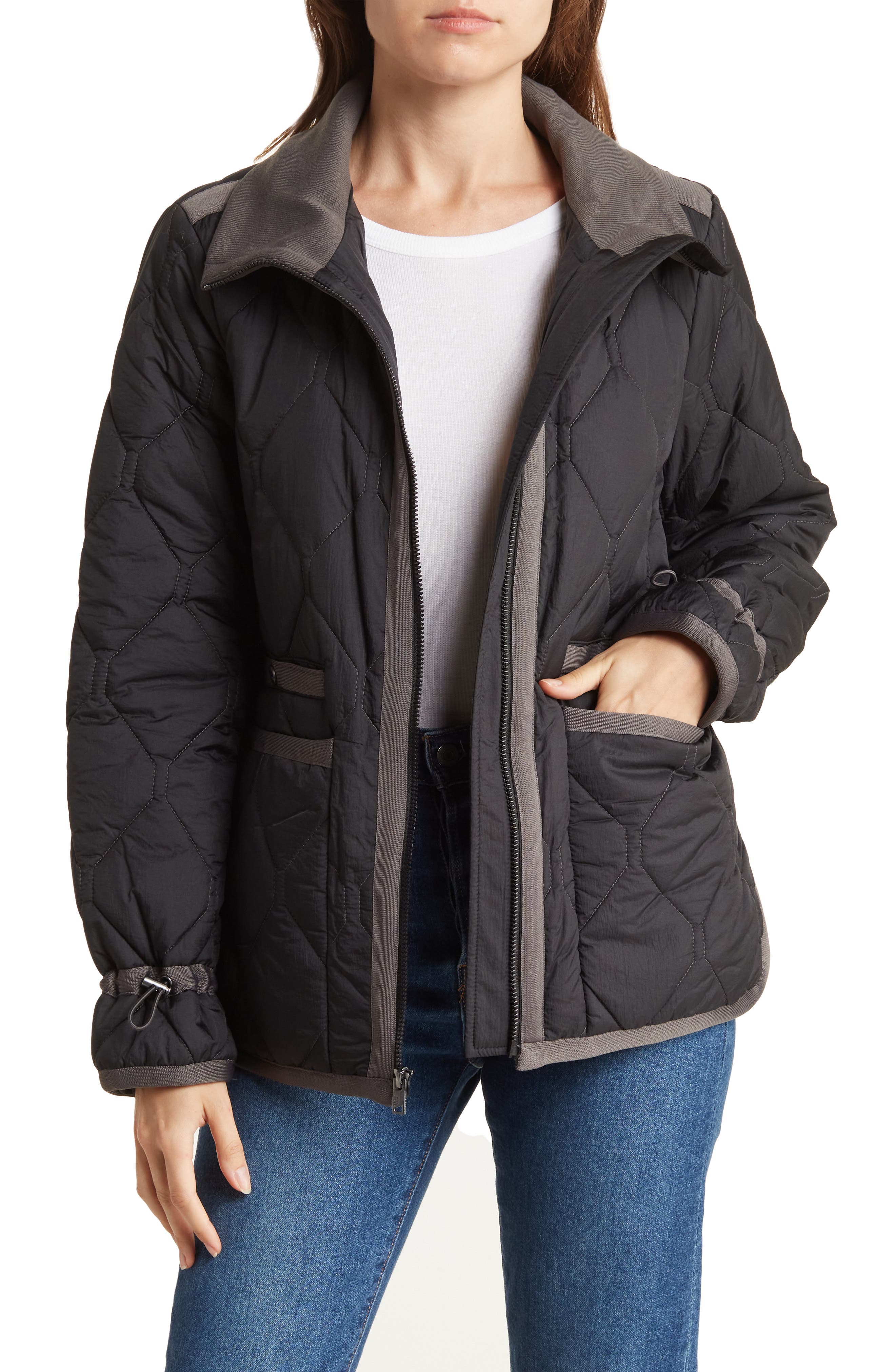 Andrew Marc Devoe Lava Quilted Midweight Coat | Nordstromrack