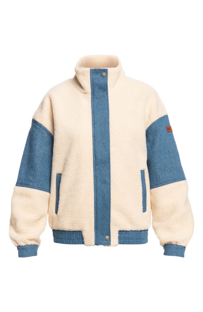 Roxy Wrap It Up Faux Shearling Aviator Jacket | Nordstromrack