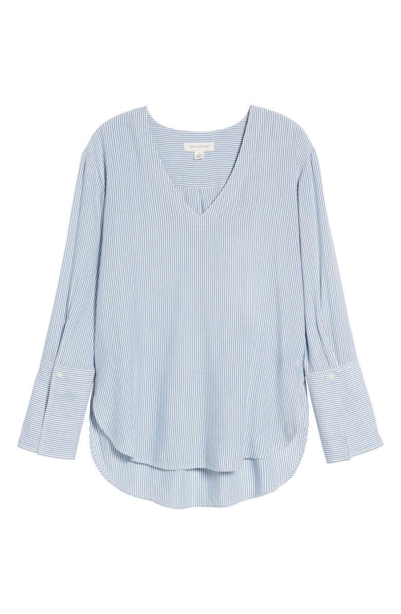 Treasure & Bond Stripe Slit Cuff Shirt | Nordstromrack