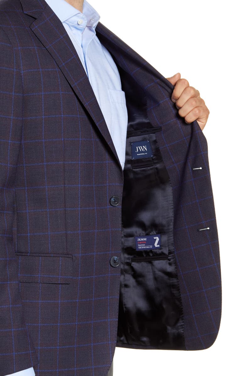 John W. Nordstrom® Regular Fit Windowpane Wool Sport Coat | Nordstromrack