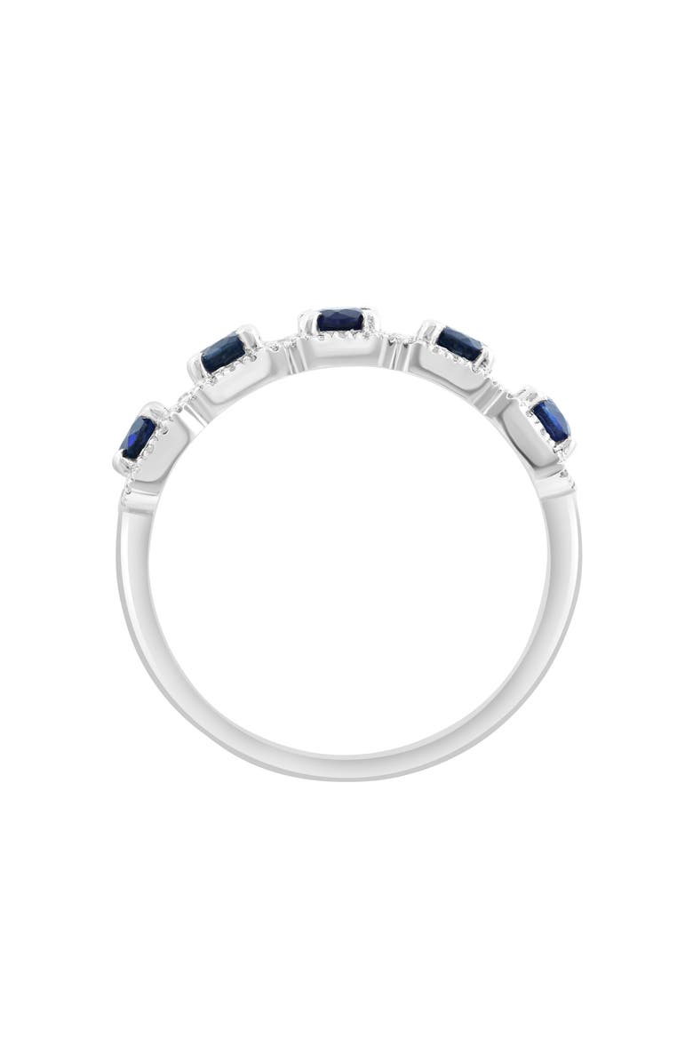 EFFY 14K White Gold Blue Sapphire & Diamond Ring | Nordstromrack
