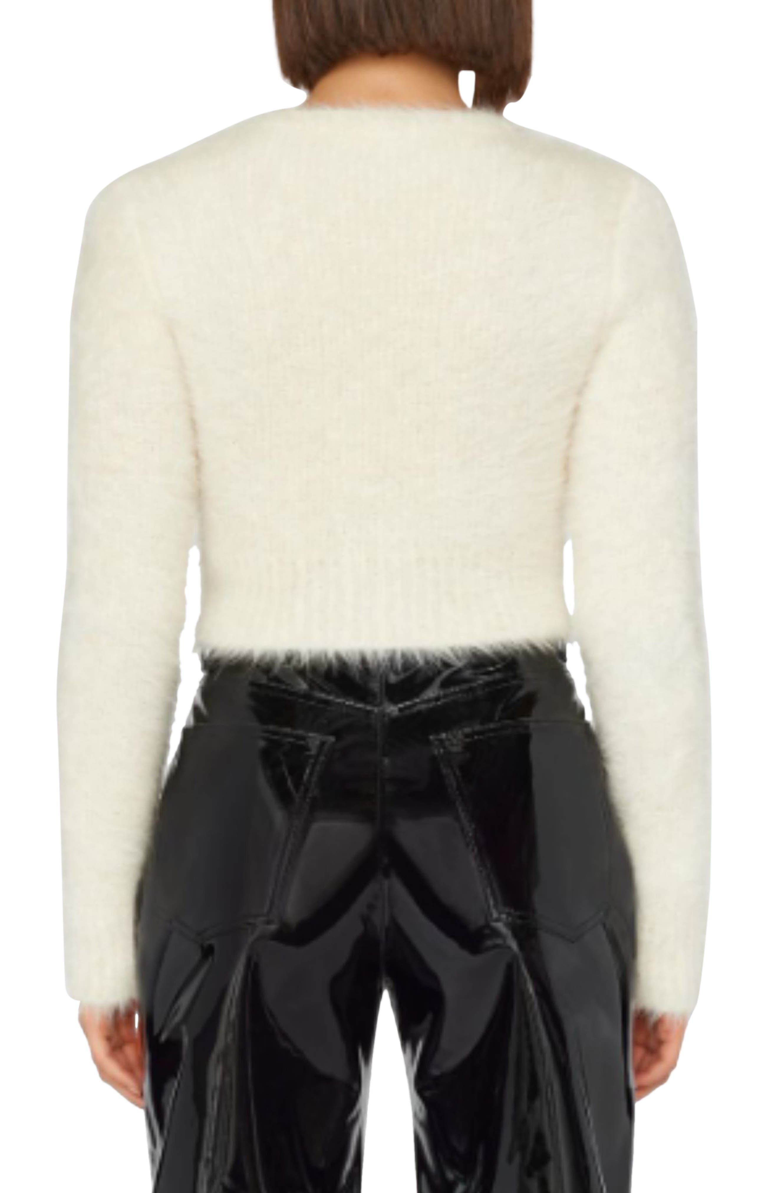 FRAME Fitted Crop Alpaca Blend Sweater | Nordstromrack