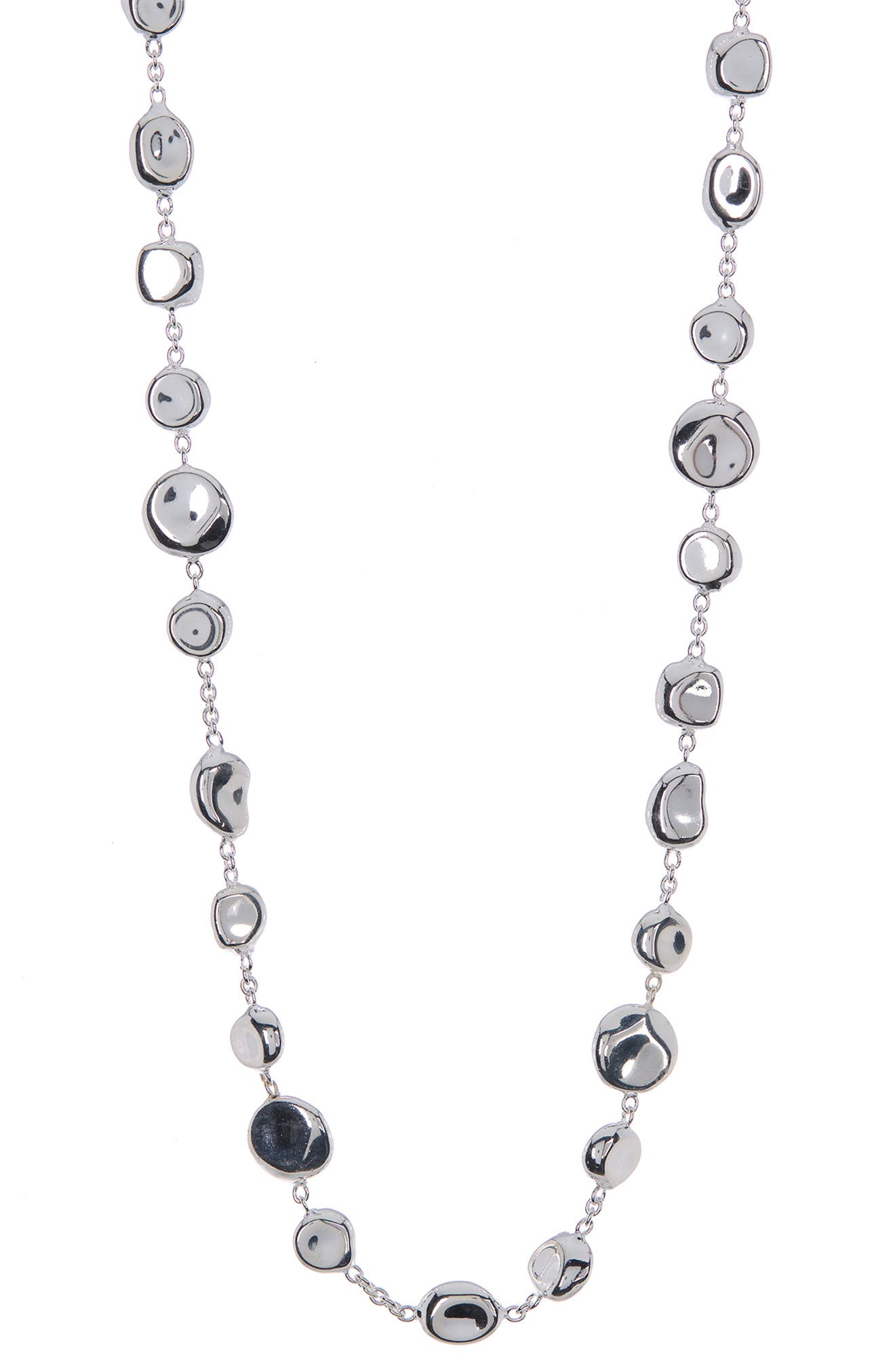 Sterling Silver Onda Mixed Shape Necklace (Women) | Nordstromrack