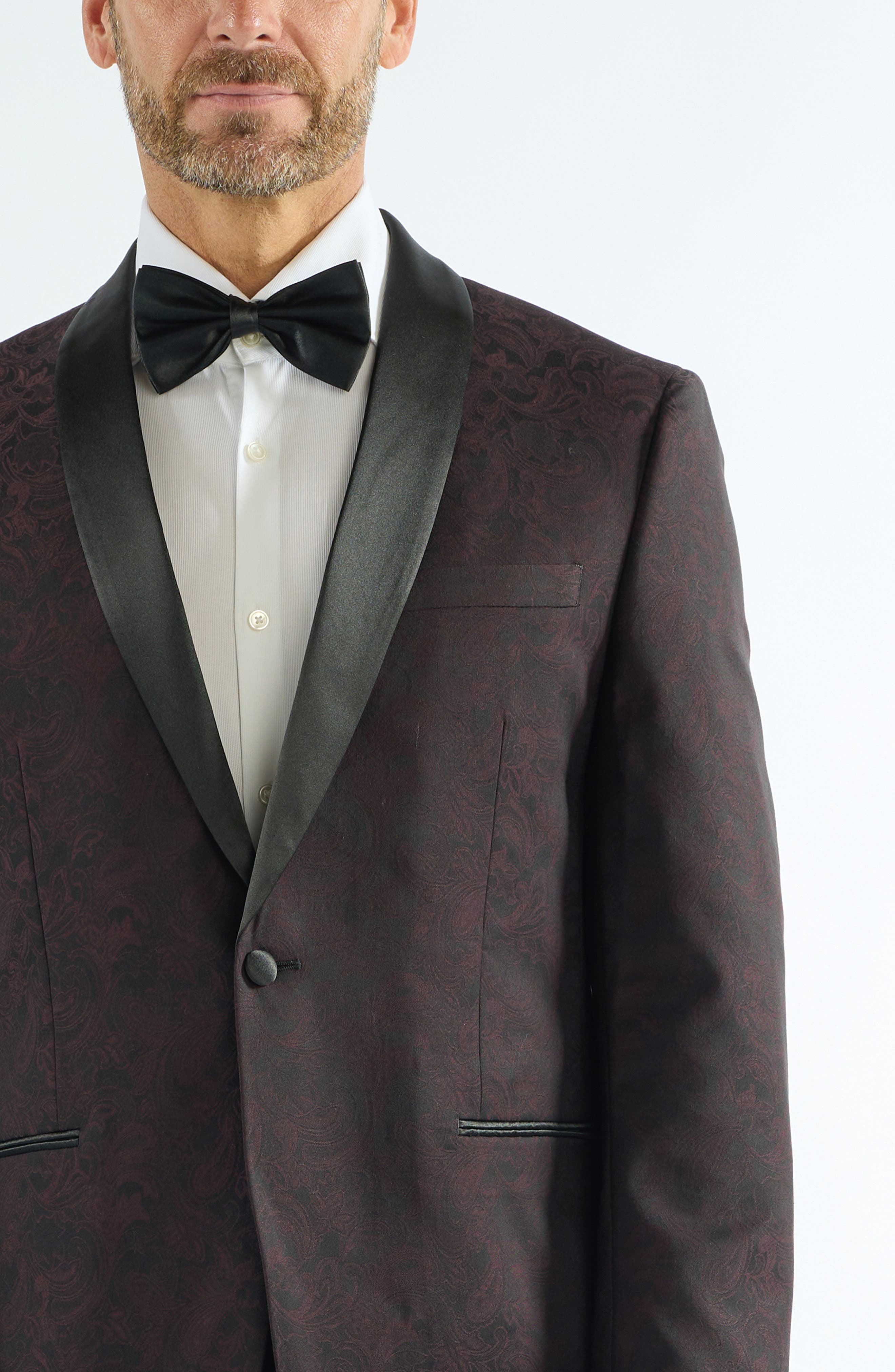 SAVILE ROW CO Paisley Jacquard Evening Jacket | Nordstromrack