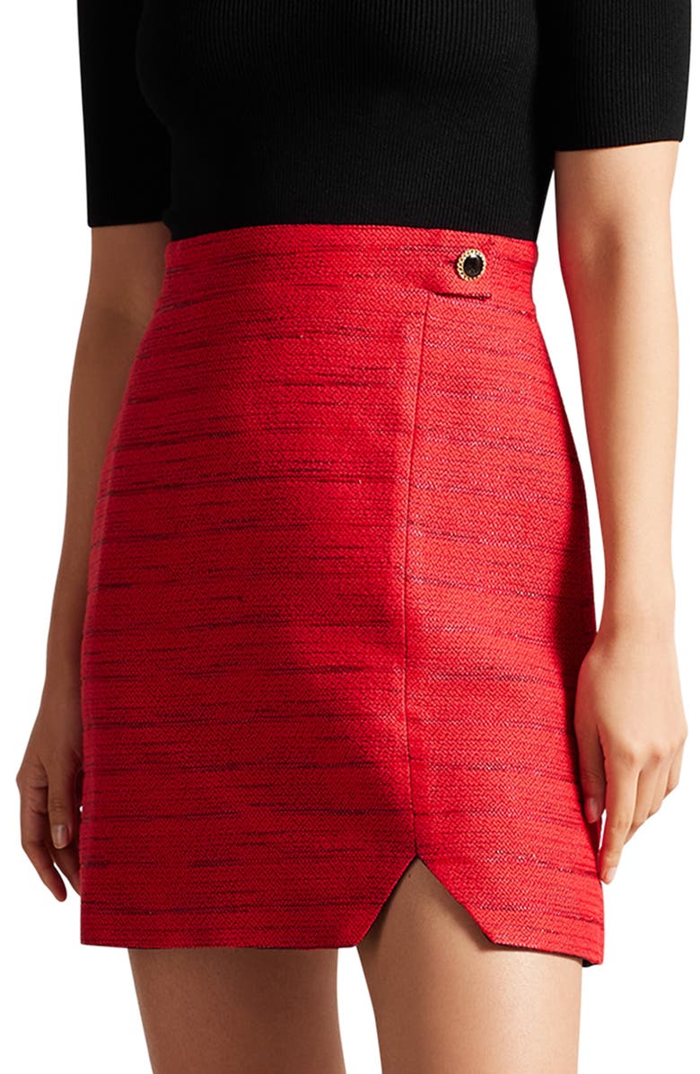 Ted Baker London Bailea Metallic Mixed Media Mockable Minidress ...