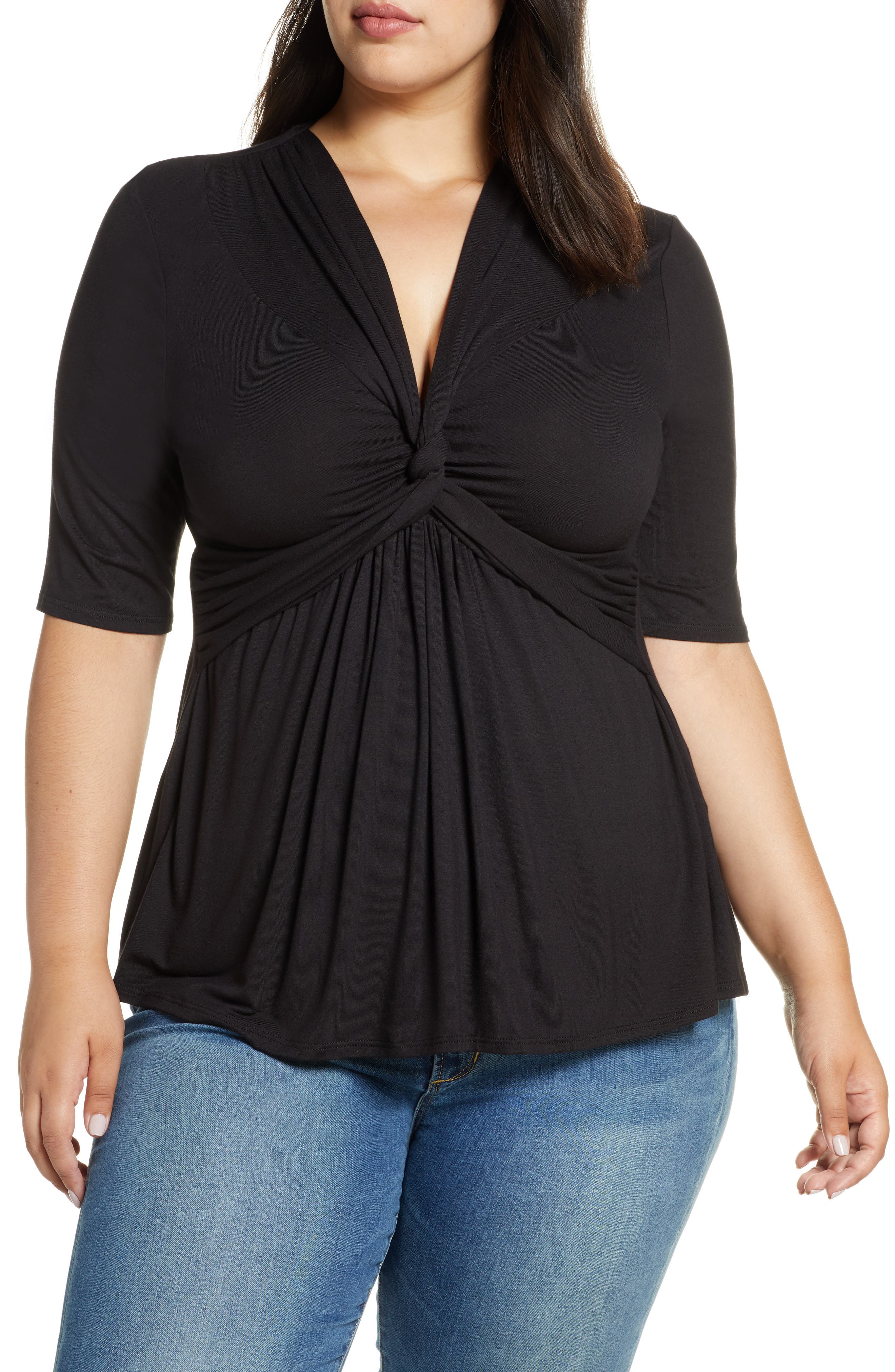 Kiyonna Caycee Twist Top | Nordstrom