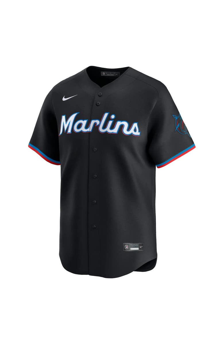 Nike Men's Nike Sandy Alcantara Black Miami Marlins Alternate Limited ...
