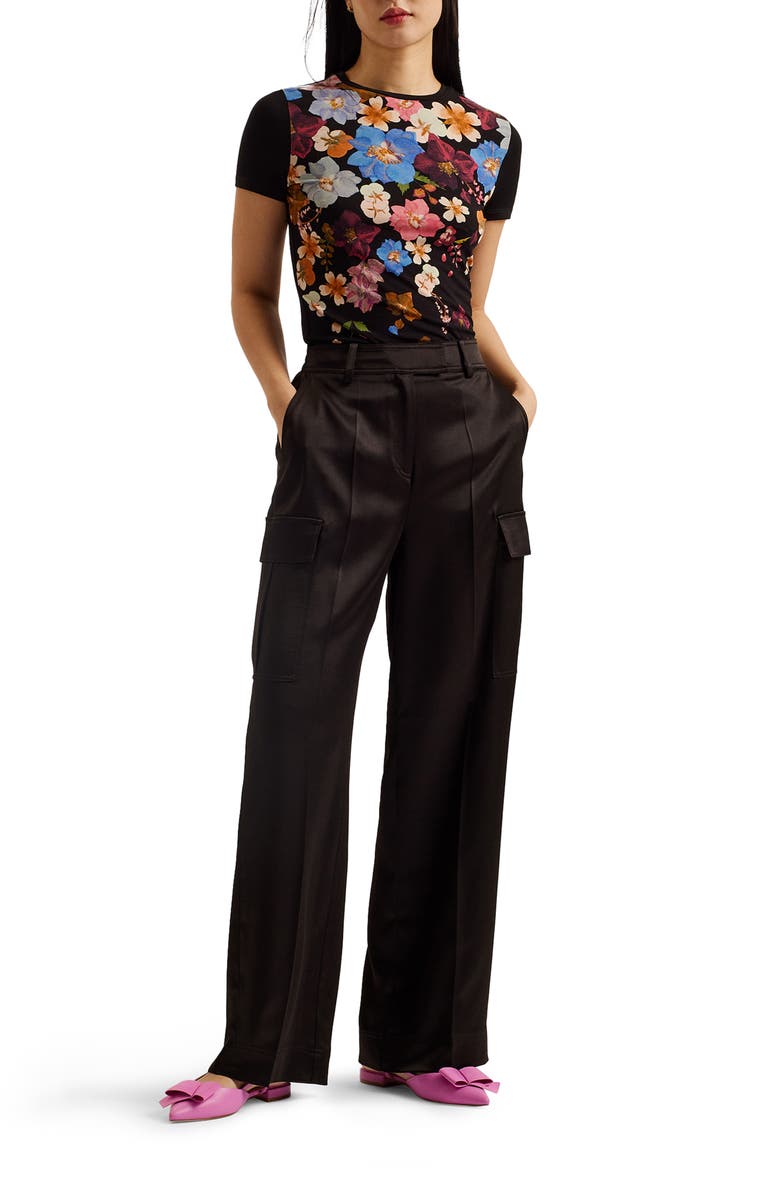 Ted Baker London Beala Floral Fitted T-Shirt | Nordstromrack