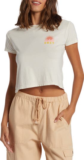 Roxy Sun Block Crop Graphic T-Shirt | Nordstromrack