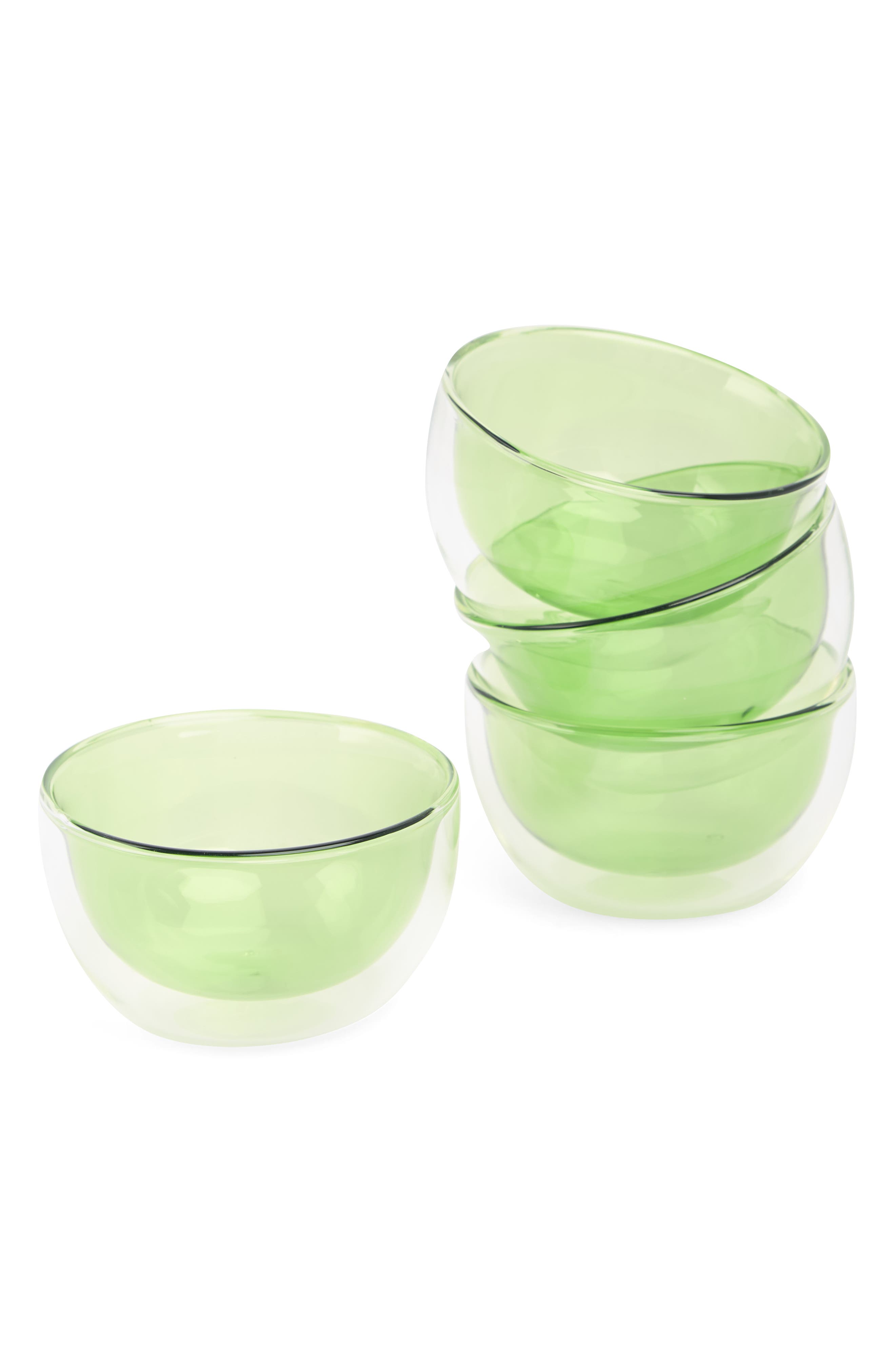 ART AND COOK Double Walled Glass Bowls - Set of 4 | Nordstromrack