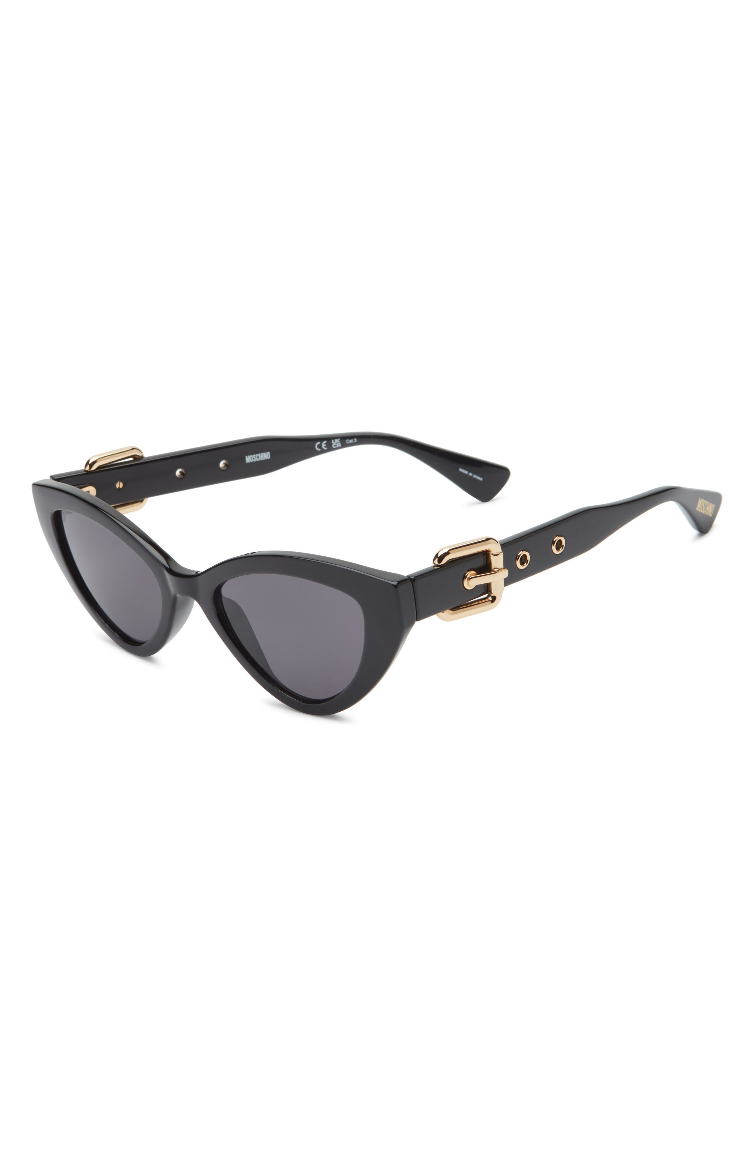 Moschino Novelty Buckle Cat Eye Sunglasses | Nordstromrack