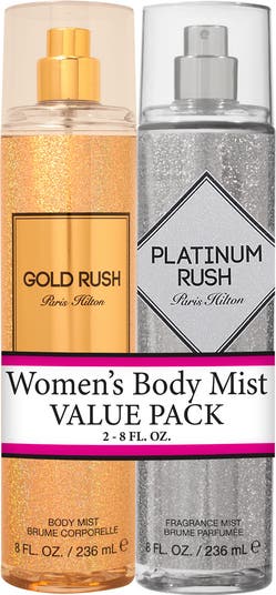 PARIS HILTON Gold Rush & Platinum Rush 2-Piece Body Spray Set ...