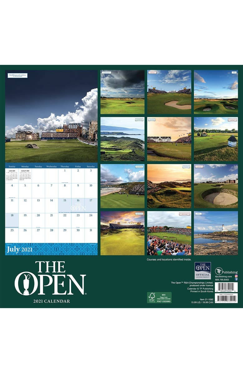 TF PUBLISHING 2021 The Open Wall Calendar | Nordstromrack