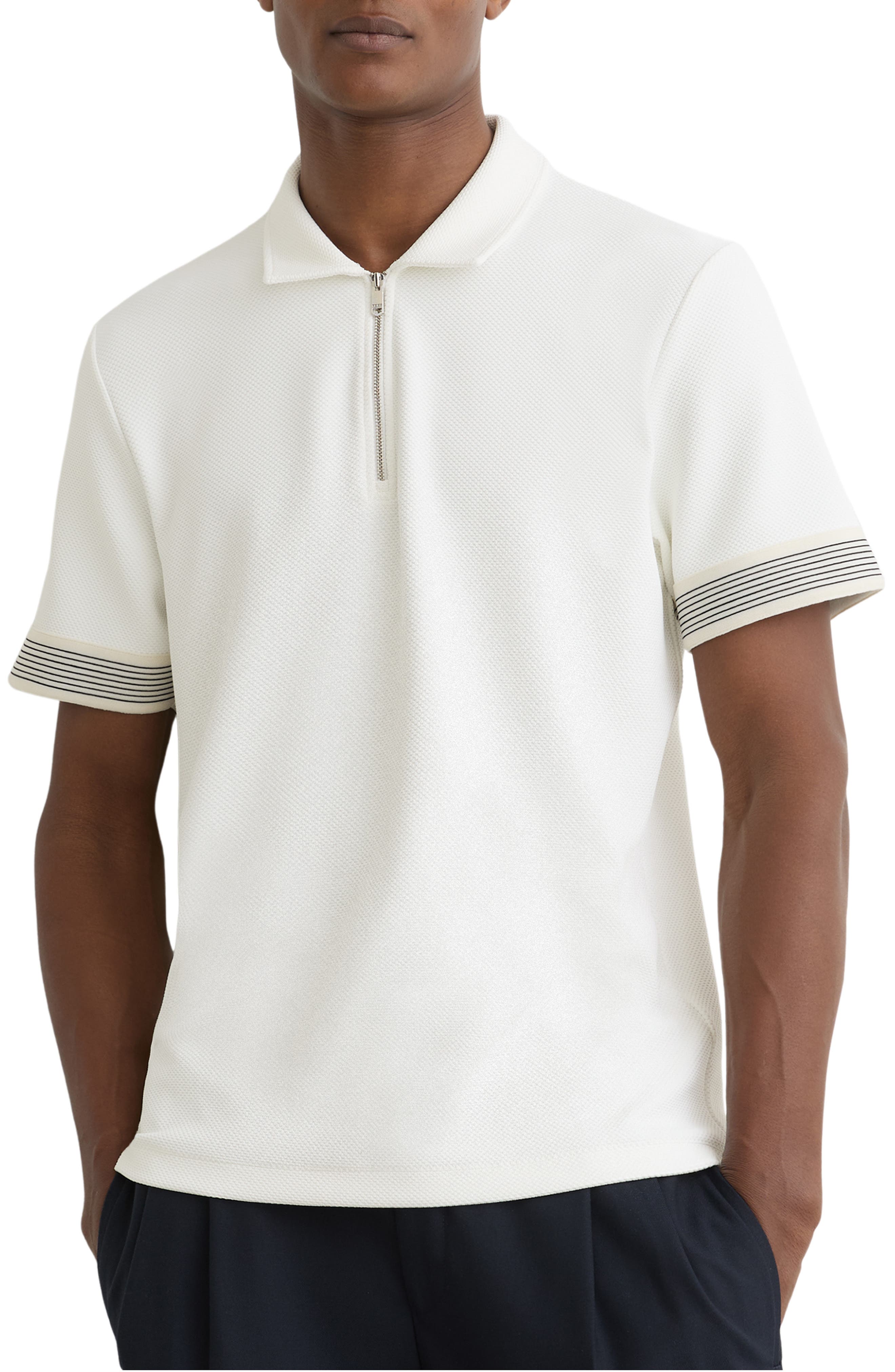 Reiss Bruno Quarter Zip Polo | Nordstrom