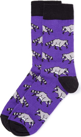 Topman Raccoon Pattern Socks | Nordstrom