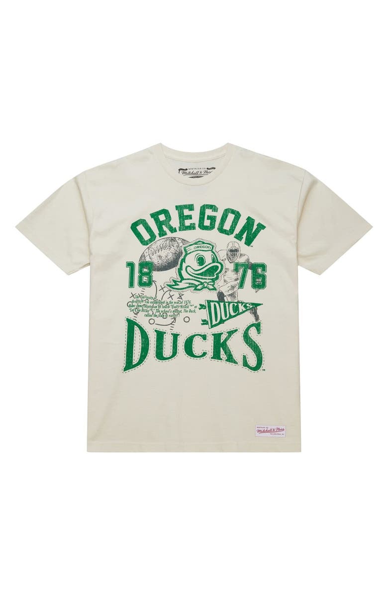 Mitchell & Ness Men's Mitchell & Ness Cream Oregon Ducks Heritage ...
