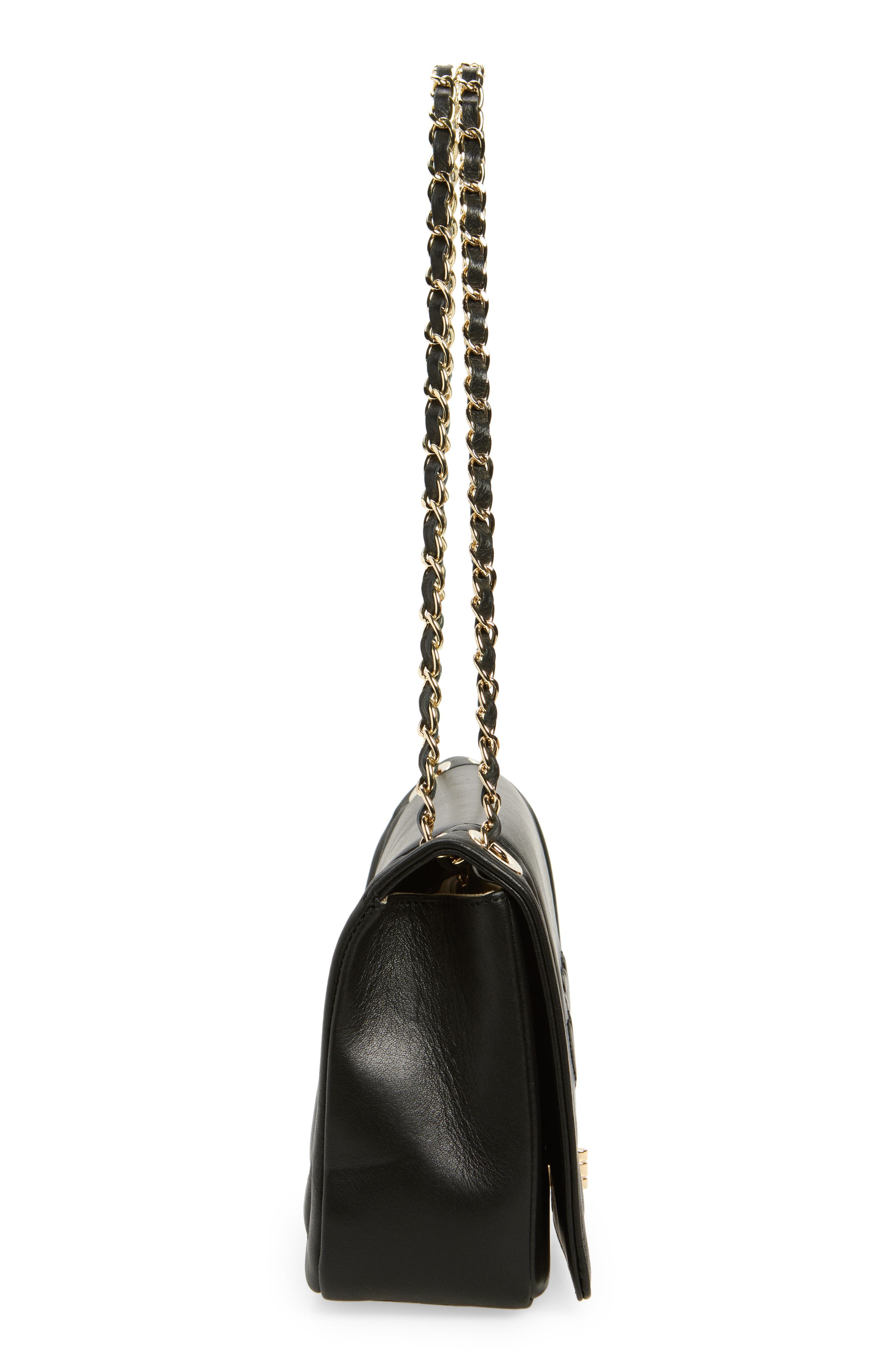VALENTINO BY MARIO VALENTINO Alice Logo Embossed Leather Shoulder Bag ...