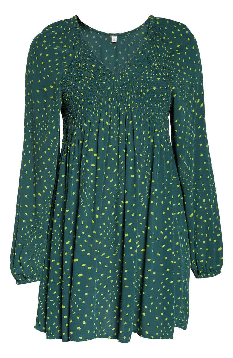 BP. V-Neck Long Sleeve Babydoll Minidress | Nordstromrack