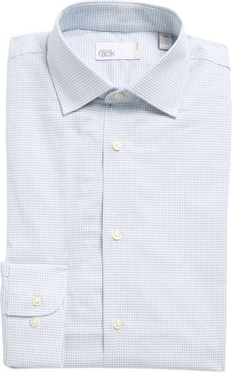 NORDSTROM RACK Trim Fit Textured Grid Dress Shirt | Nordstromrack