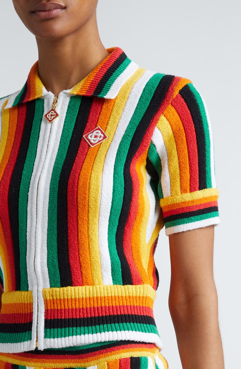 Casablanca Stripe Cotton Terry Top | Nordstromrack