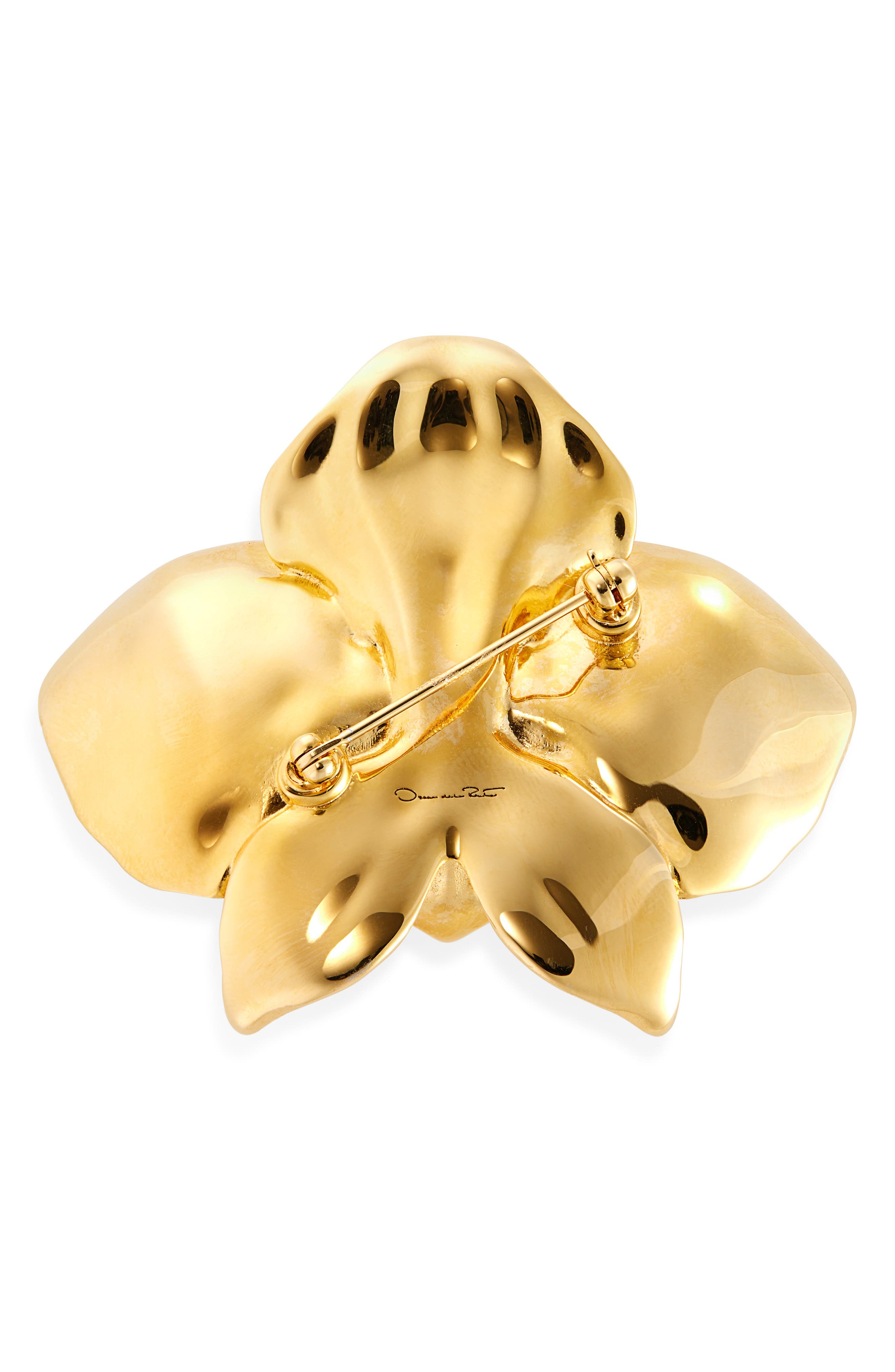 Oscar de la Renta Small Orchid Brooch | Nordstrom