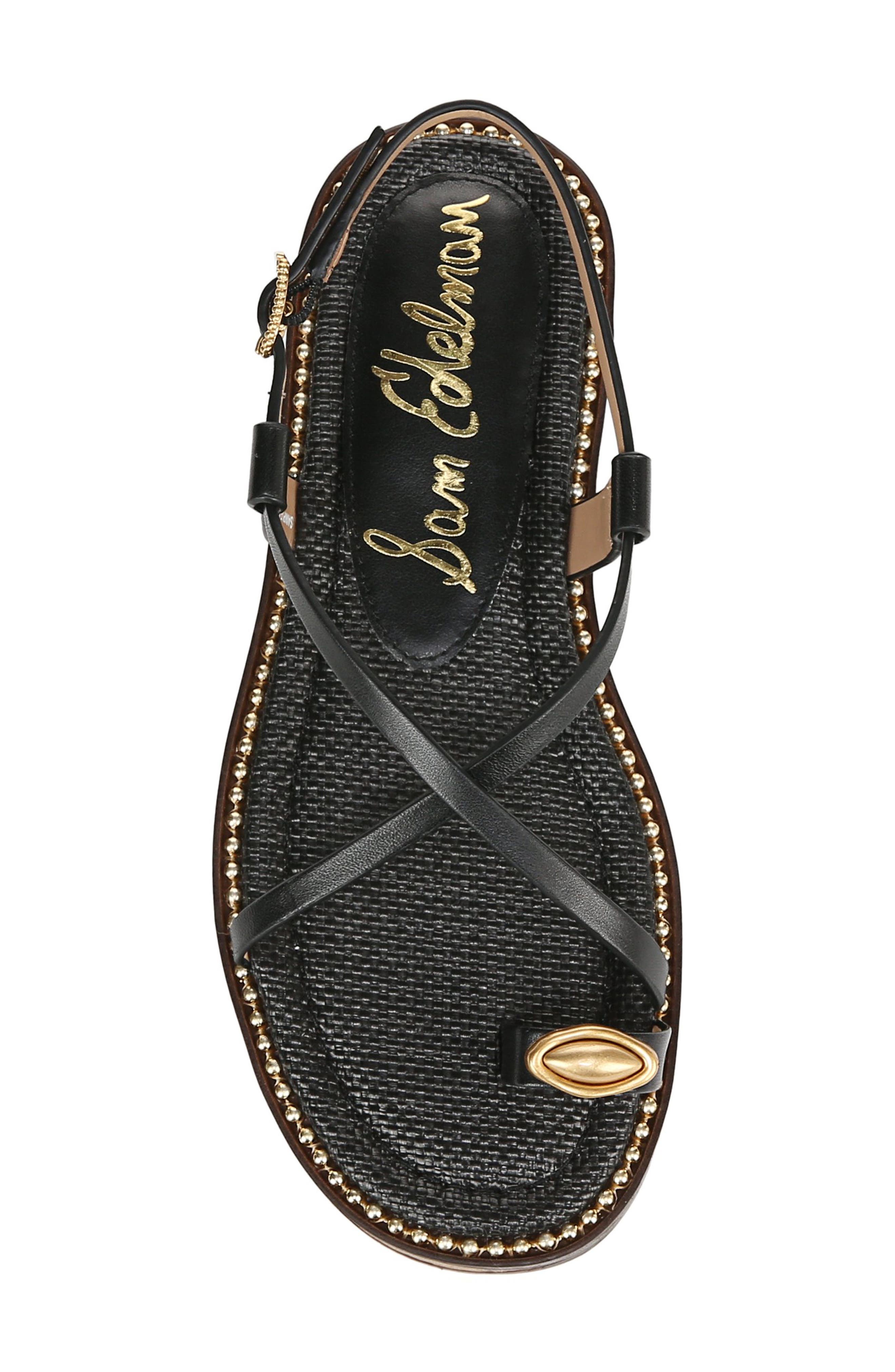 Sam Edelman Tenly Toe Loop Genuine Calf Hair Sandal (Women) | Nordstromrack