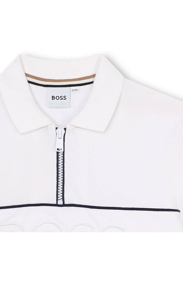 BOSS Kidswear Kids' Mini Me Piped Cotton Polo | Nordstrom