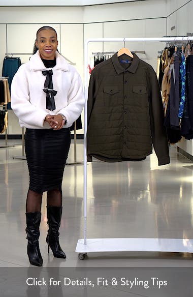 Polo Ralph Lauren Piqué Double Knit Quilted Shirt Jacket | Nordstromrack