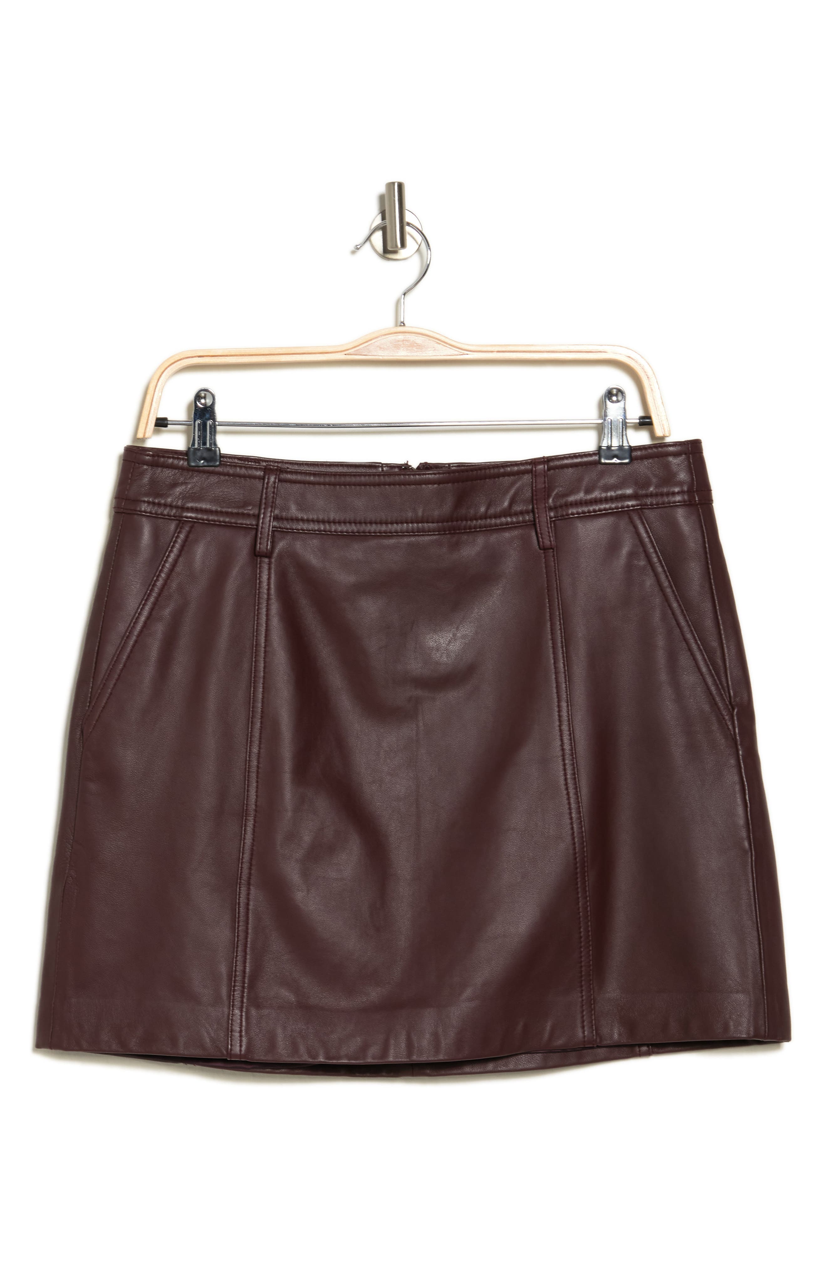 Reiss Eliza Leather Miniskirt | Nordstromrack