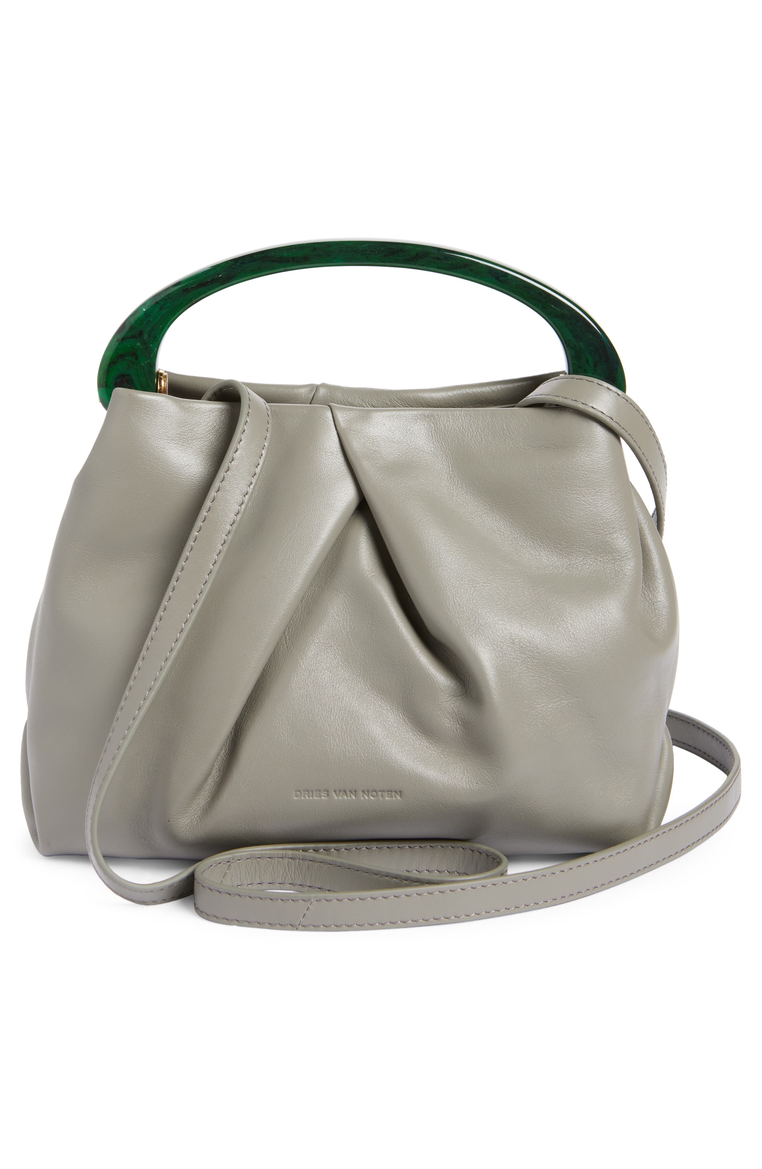 Dries Van Noten Small Top Handle Leather Pouch | Nordstromrack
