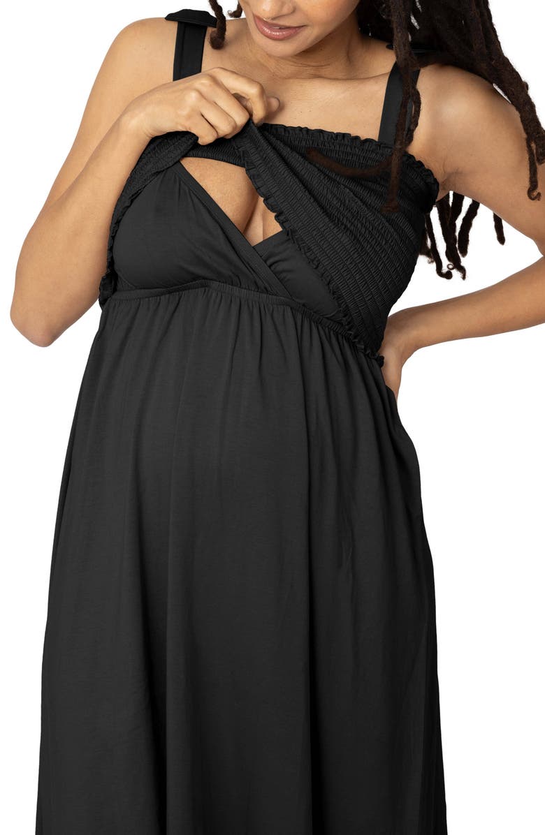 Kindred Bravely Sienna Smocked Midi Maternity/Nursing Dress | Nordstrom