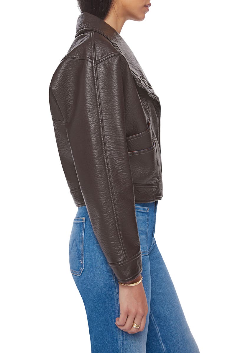 MOTHER Faux Leather Moto Jacket | Nordstromrack