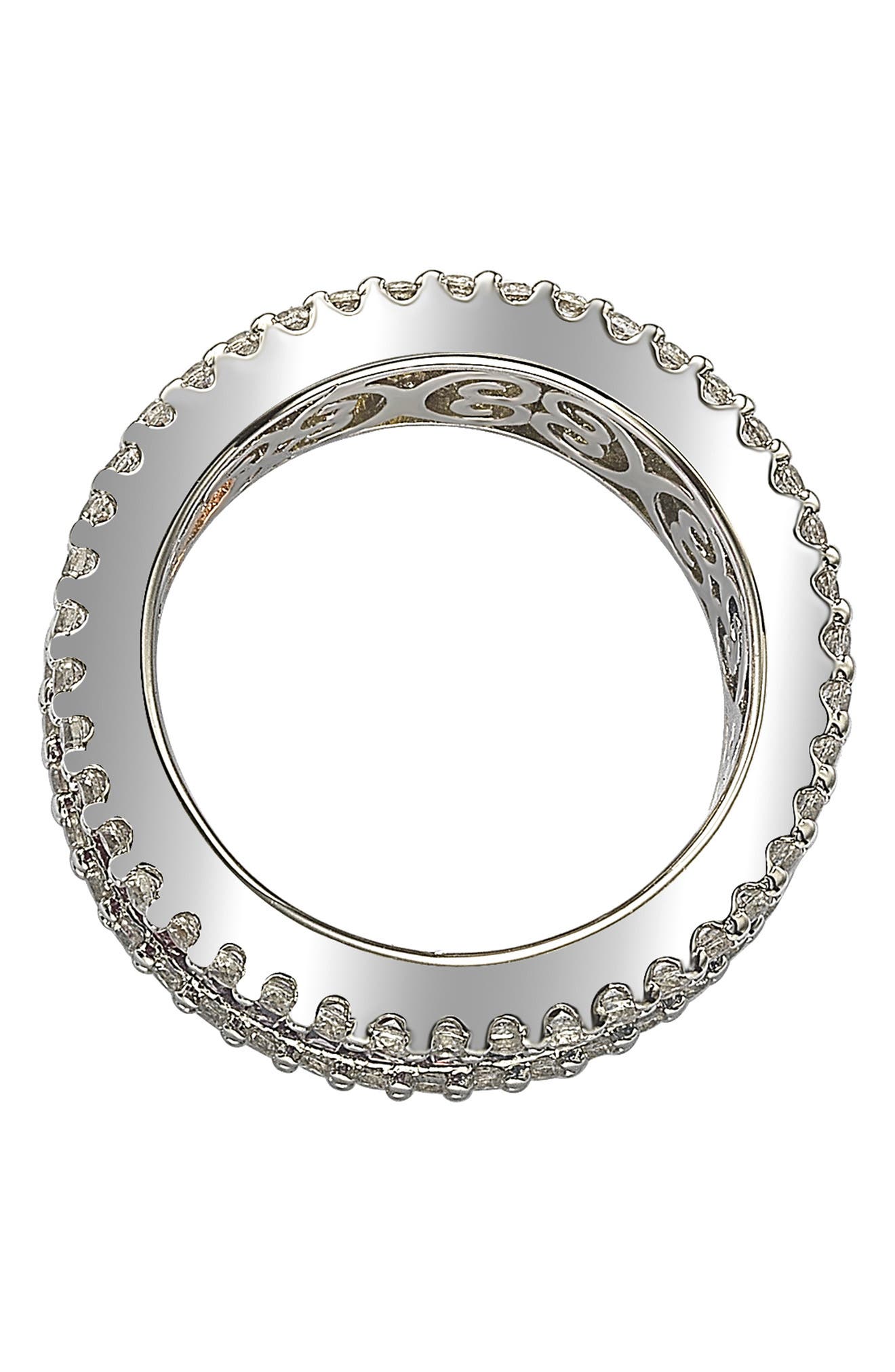 SUZY LEVIAN Rainbow Sterling Silver CZ Eternity Band | Nordstromrack