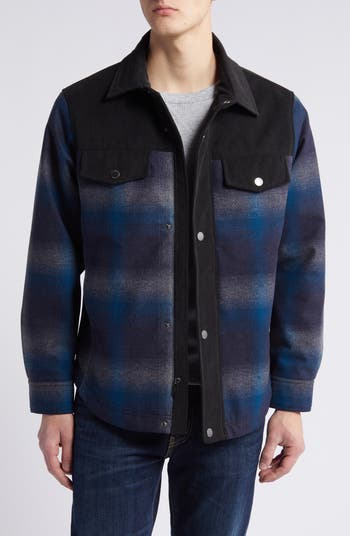 Pendleton Timberline Plaid Wool Blend Shirt Jacket | Nordstrom