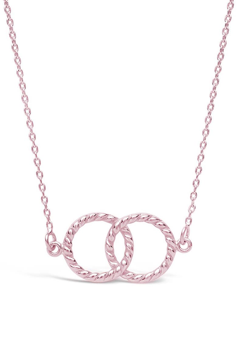 Sterling Forever Interlocking Rings Pendant Necklace | Nordstromrack