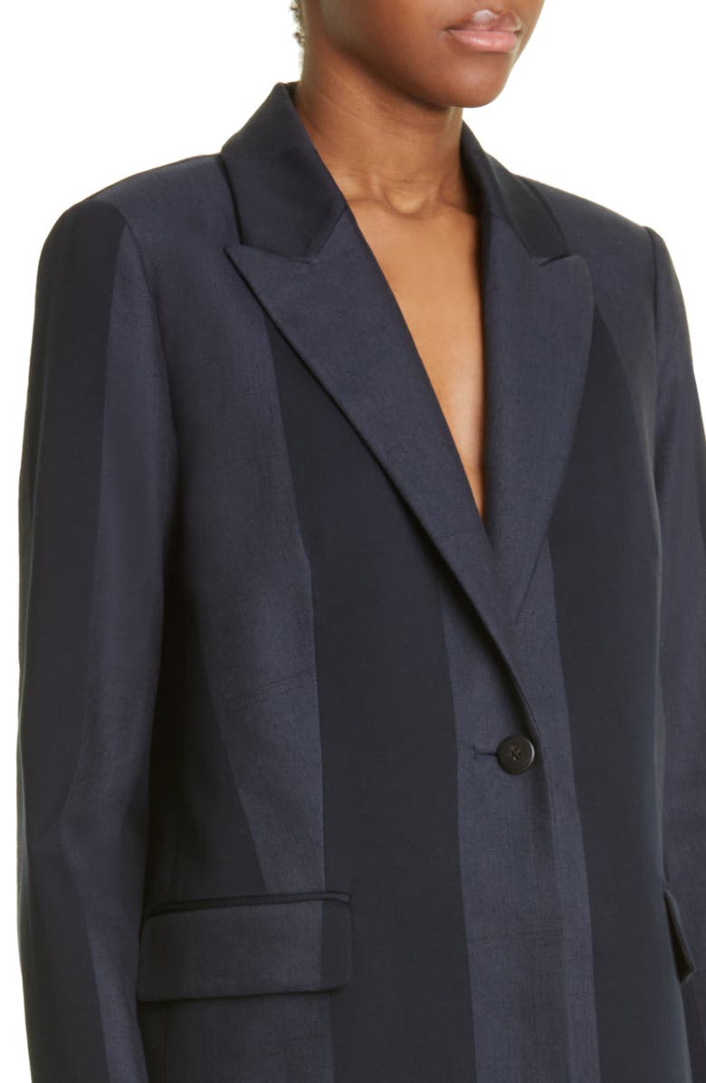 PARTOW Percy Stripe Cotton & Linen Jacket | Nordstromrack