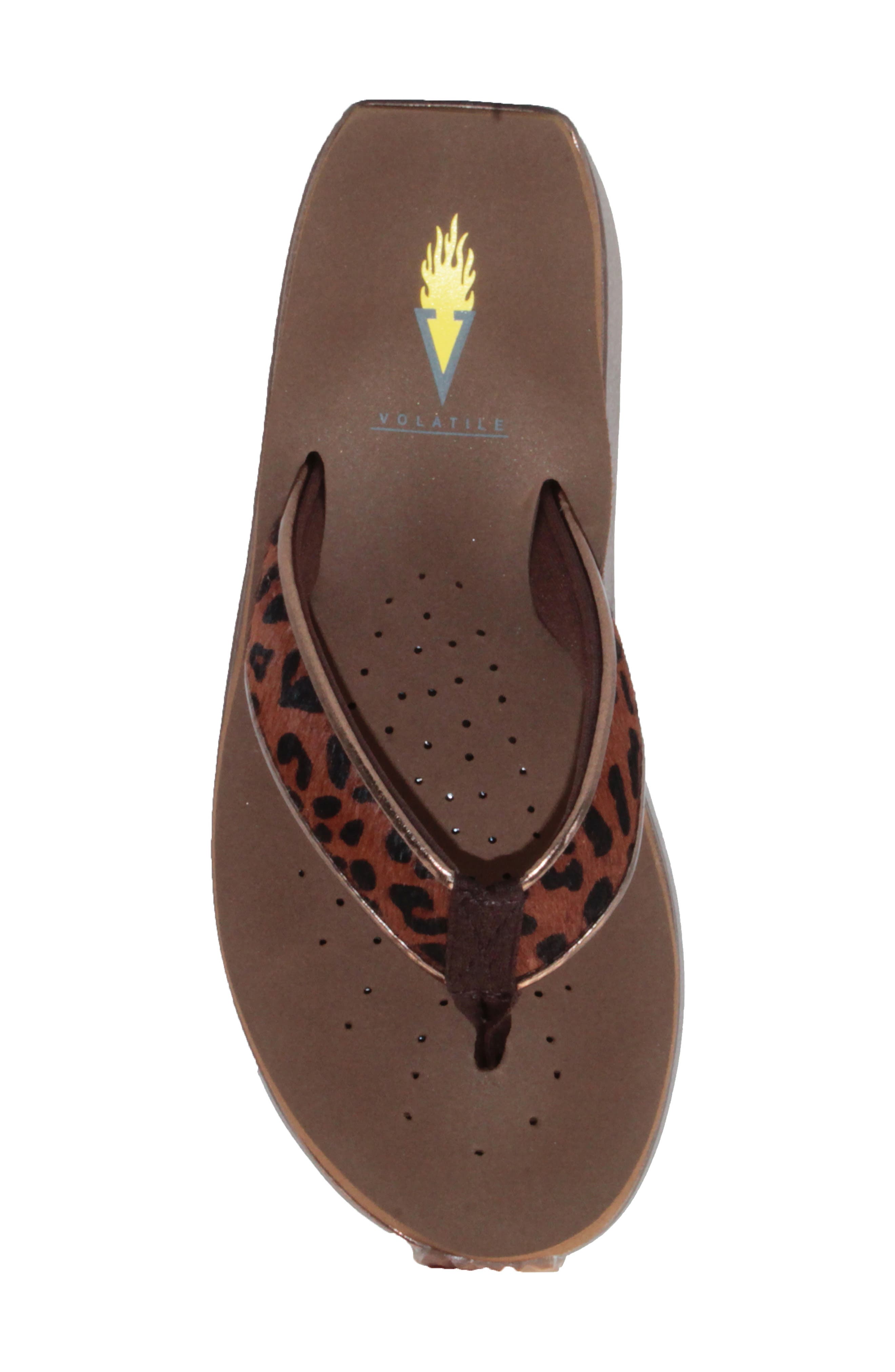 Volatile Neville Genuine Calf Hair Platform Flip Flop (Women) | Nordstrom
