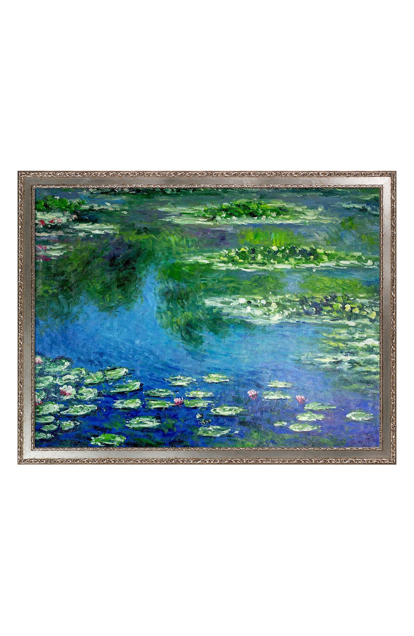 OVERSTOCK ART La Pastiche Water Lilies Reproduction Canvas Art ...
