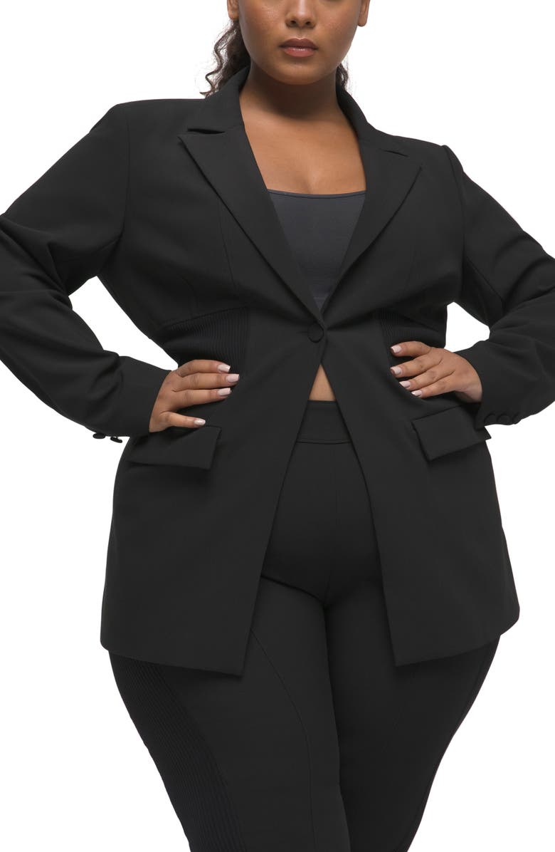Good American Rib Inset Blazer | Nordstromrack