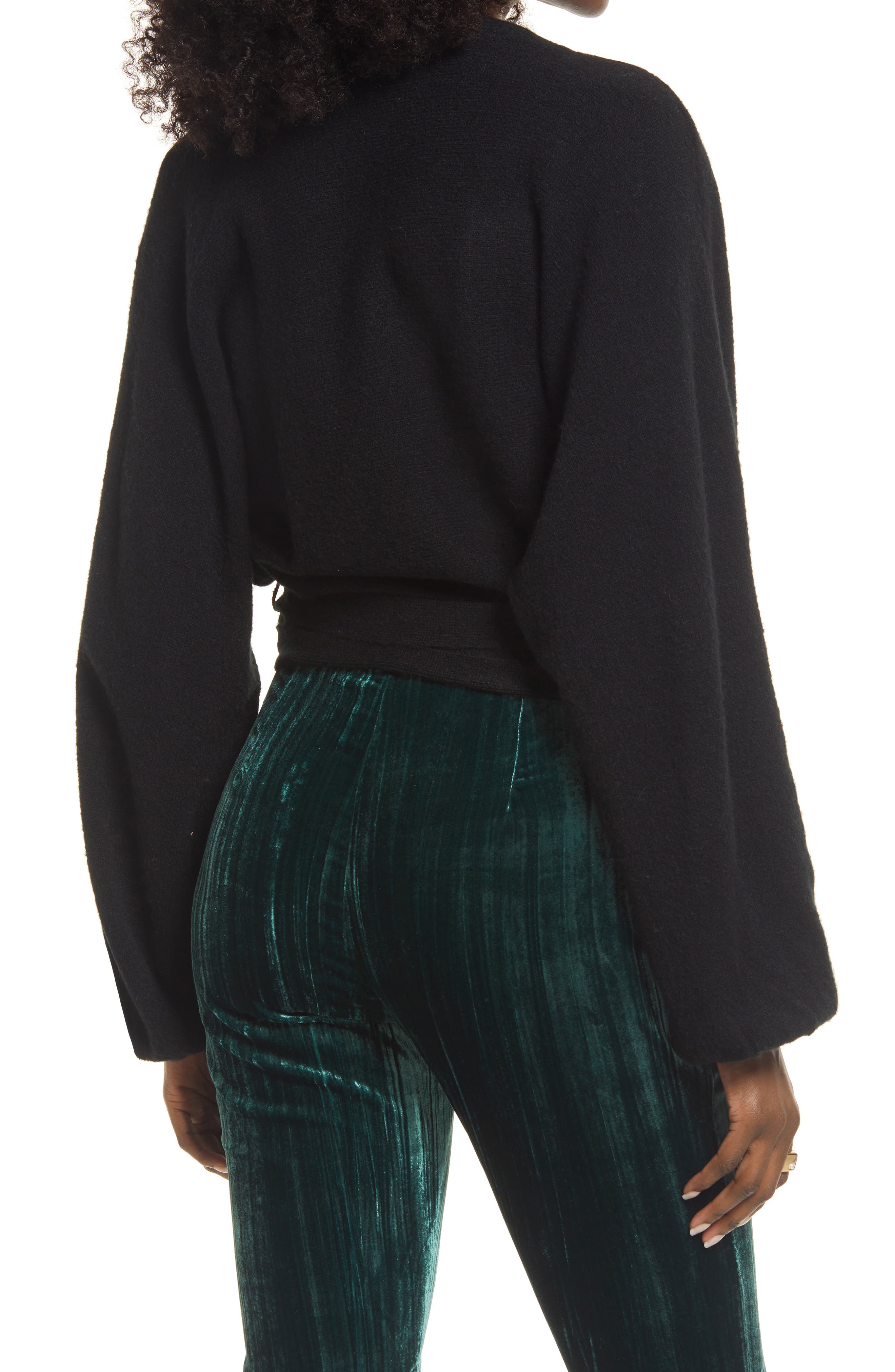 Open Edit Wrap Front Sweater | Nordstrom