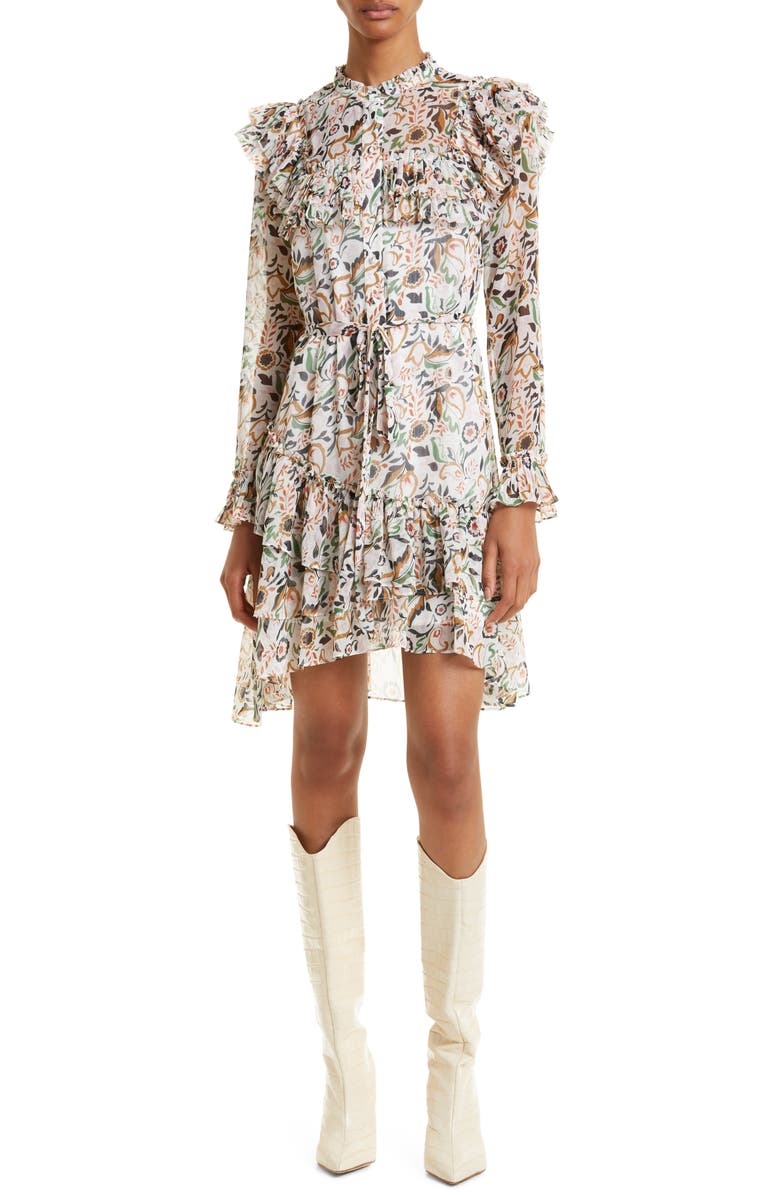 Ted Baker London Aishia Floral Print Long Sleeve Dress | Nordstromrack
