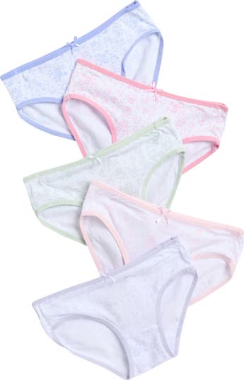 Laura Ashley Kids' Bow 5-Pack Assorted Bikinis | Nordstromrack